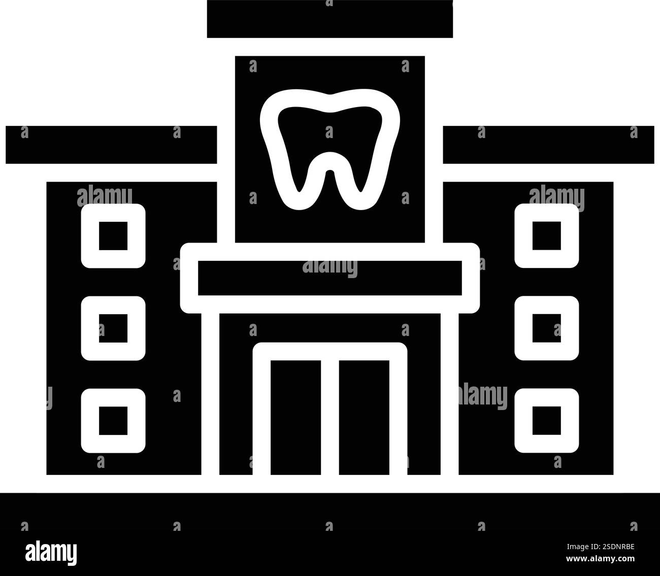 Dental Clinic Vector Icon Design Illustration Stock Vector Image & Art ...