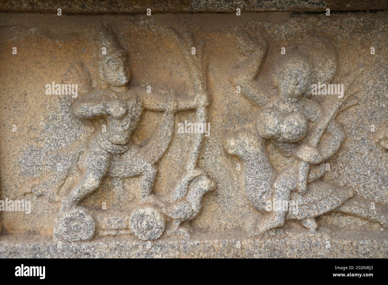 Statues carved, Hampi, Vijayanagar, UNESCO World Heritage, Deccan ...