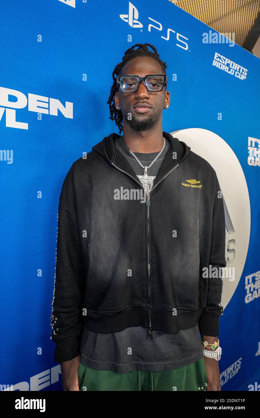 Brian Thomas Jr. attends the EA Sports Madden Bowl party on Friday, Feb ...
