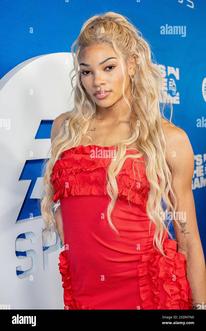 Rachel Glenn attends the EA Sports Madden Bowl party on Friday, Feb. 7 ...