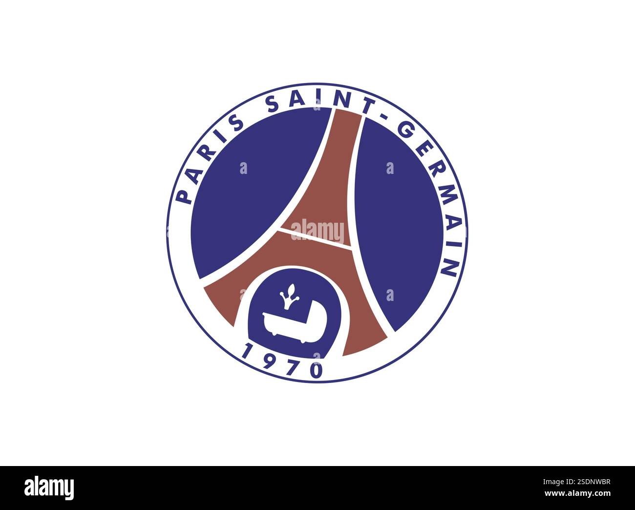 Rotated to right, PSG Logo 1996, Soccer, Historic Logo from 1996 Stock ...