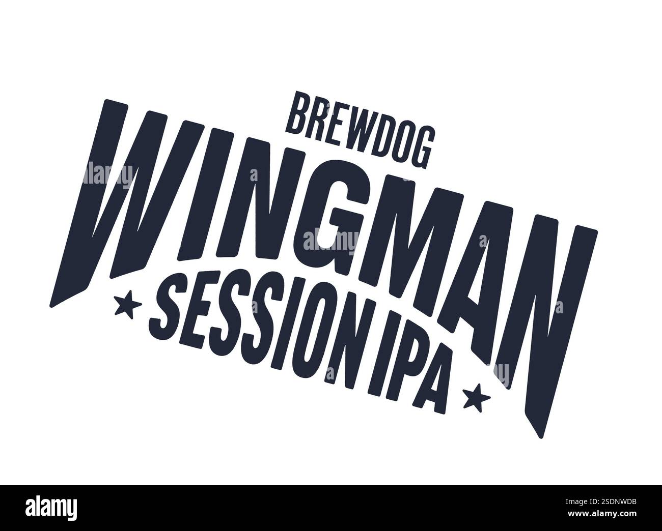Turned to the right, Wingman logo, drink, logo Stock Photo - Alamy