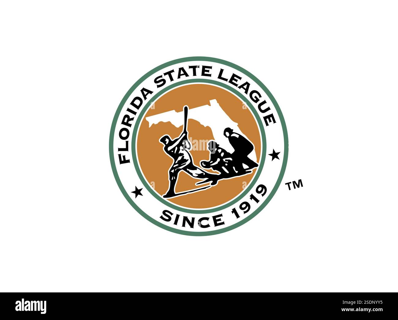 Rotated to left, Florida State League logo 1990, Sports leagues, Old ...