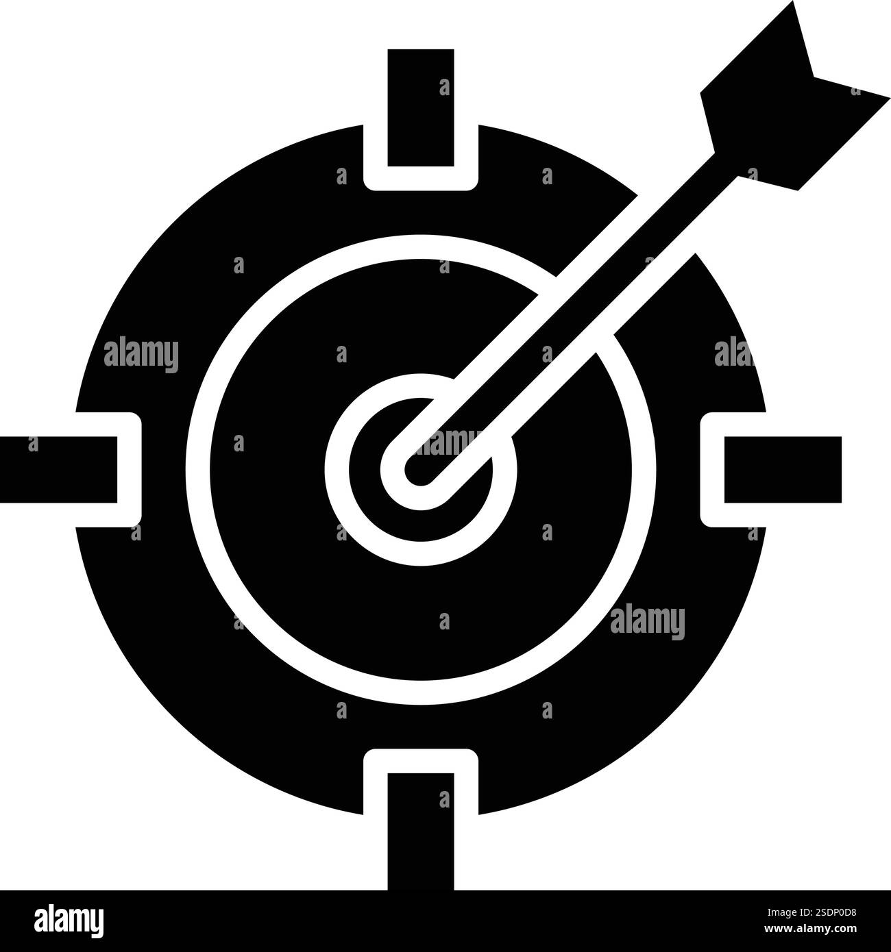 Colorful illustration dart design Black and White Stock Photos & Images ...