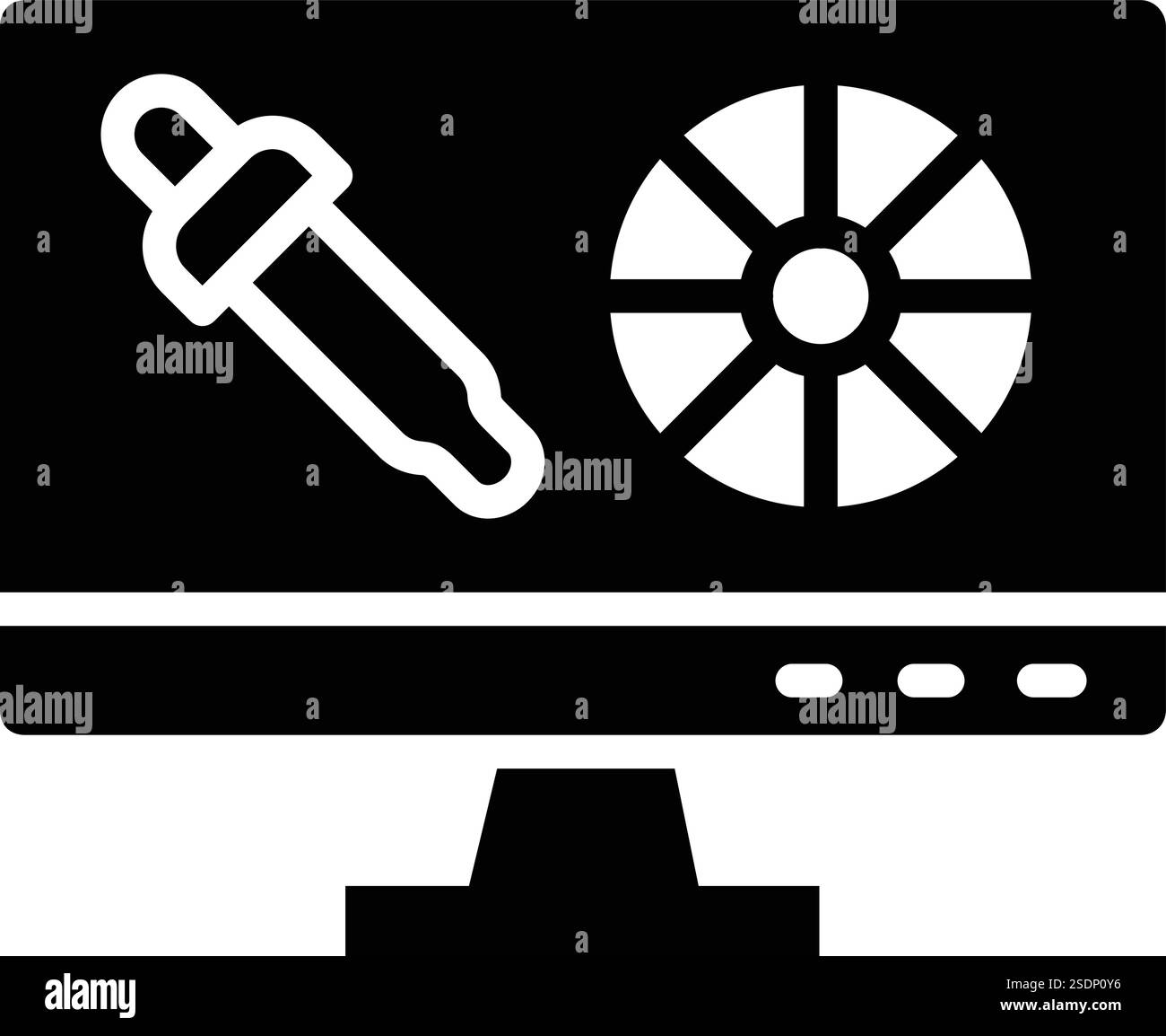 Color wheel Vector Icon Design Illustration Stock Vector Image & Art ...