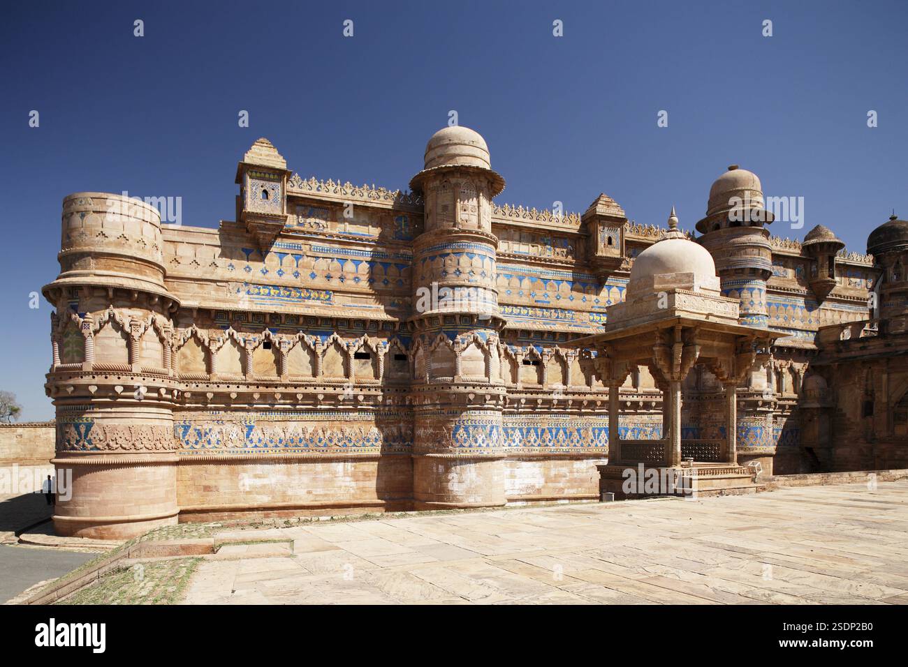 Architecture heritage Gwalior fort, Madhya Pradesh, India, Asia Stock ...