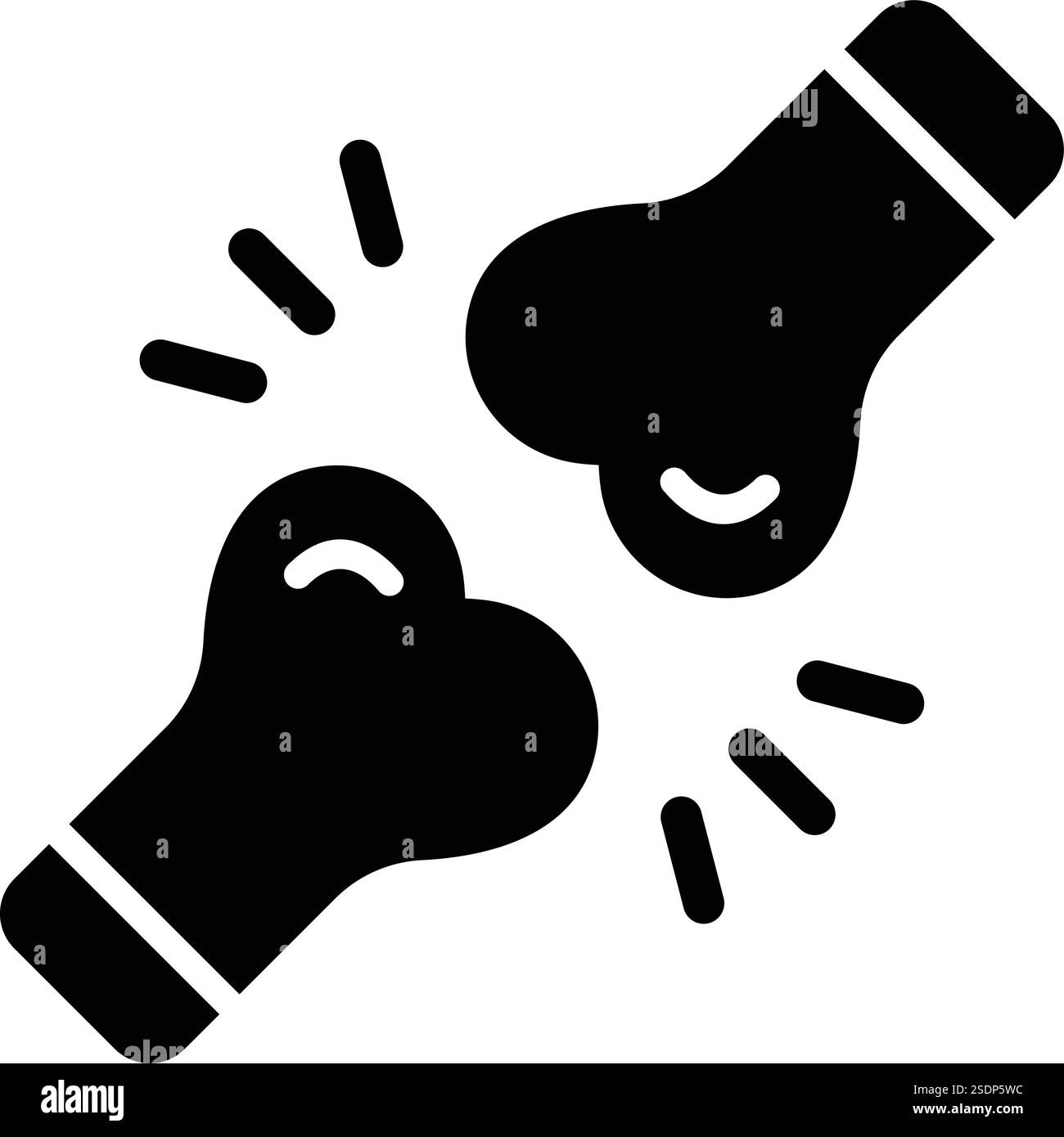 Bone fracture icon outline Cut Out Stock Images & Pictures - Alamy