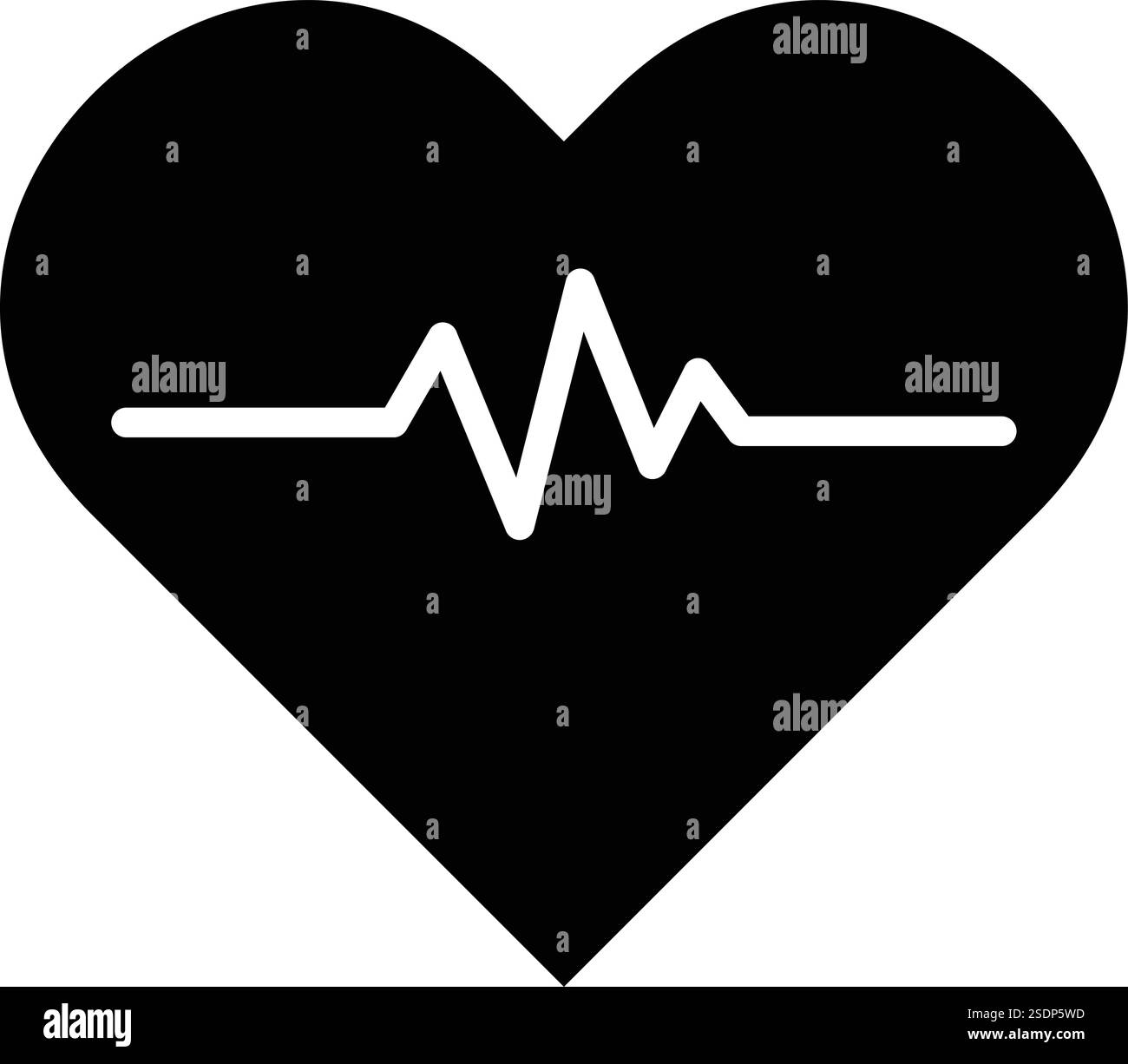 Heart medical vector vectors Black and White Stock Photos & Images - Alamy