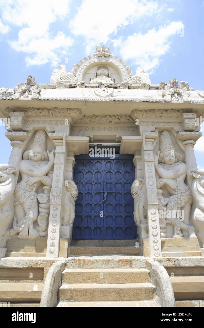 Kailasanatha temple, Dravidian temple architecture, Pallava period (7th - 9th century), district ...