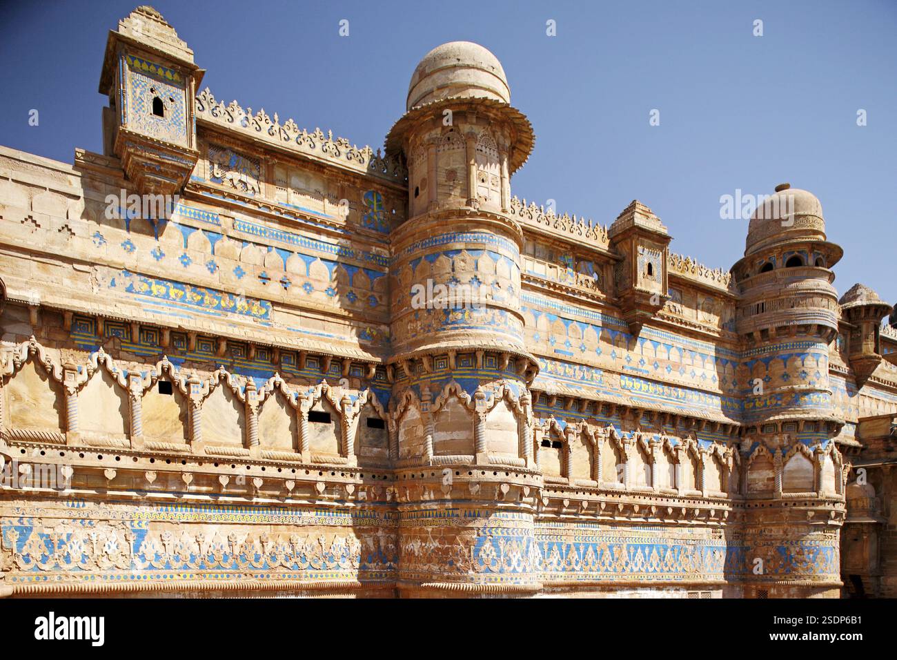 Architecture heritage Gwalior fort, Madhya Pradesh, India, Asia Stock ...