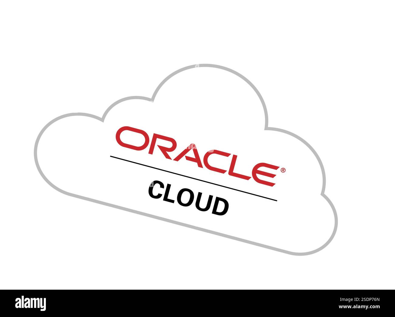 Rotated to right, Oracle Cloud Logo, Internet, Logo Stock Photo - Alamy