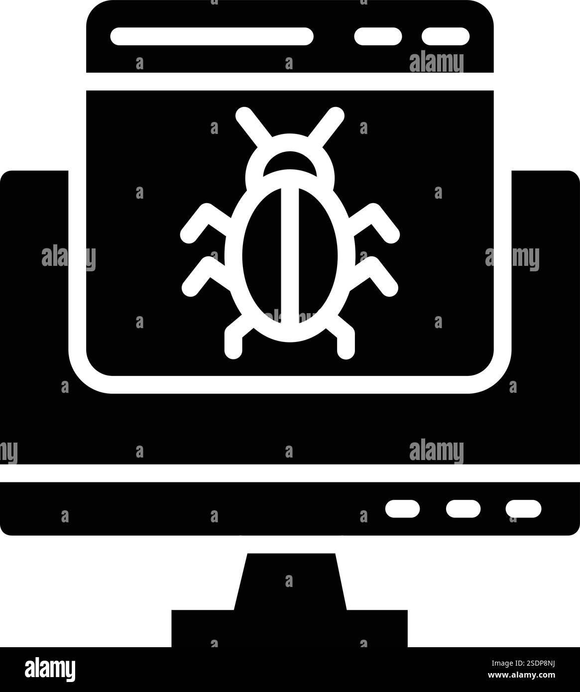 Bug Vector Icon Design Illustration Stock Vector Image & Art - Alamy