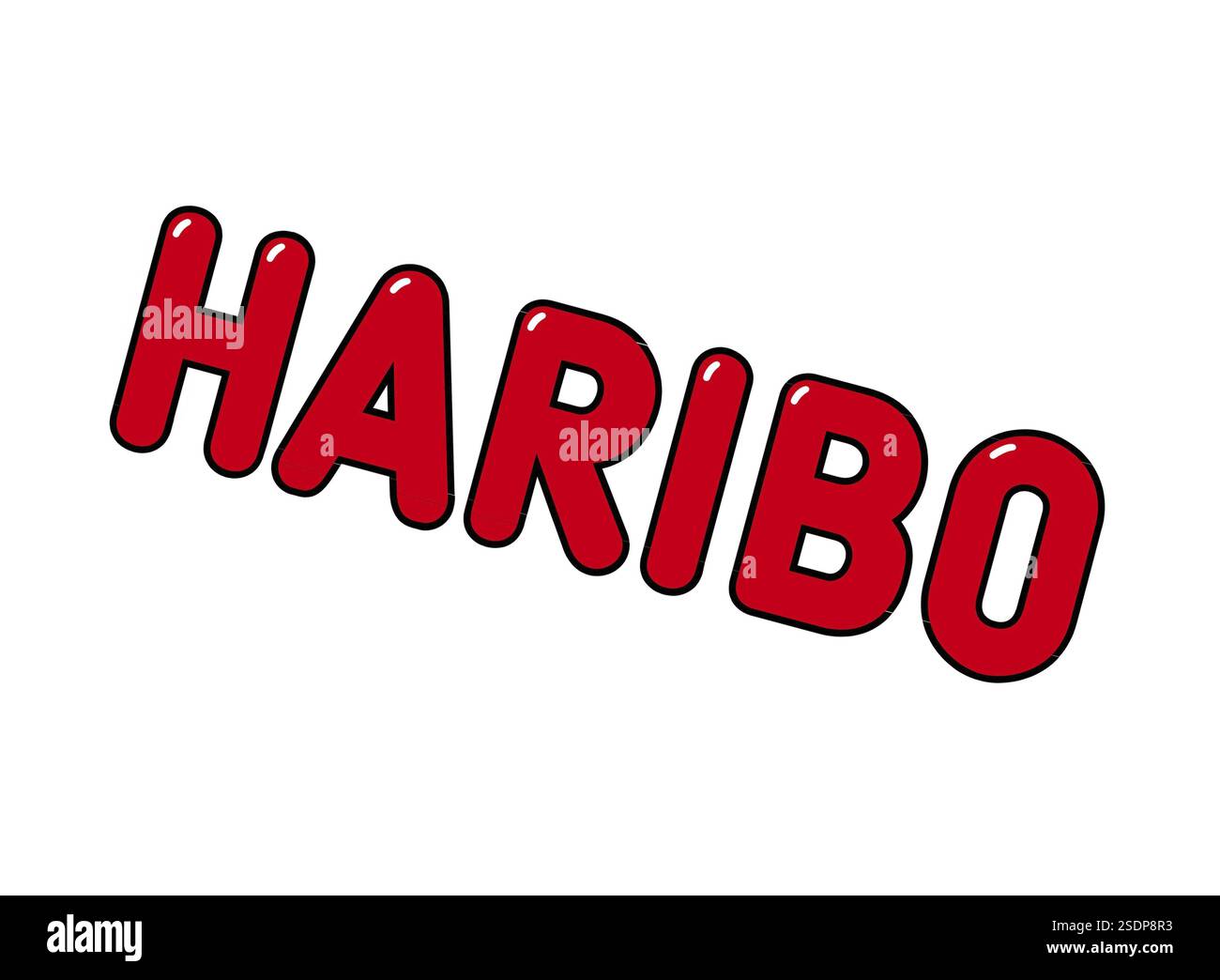 Rotated to right, Haribo Logo 1979, Food, Historic Logo from 1979 Stock ...