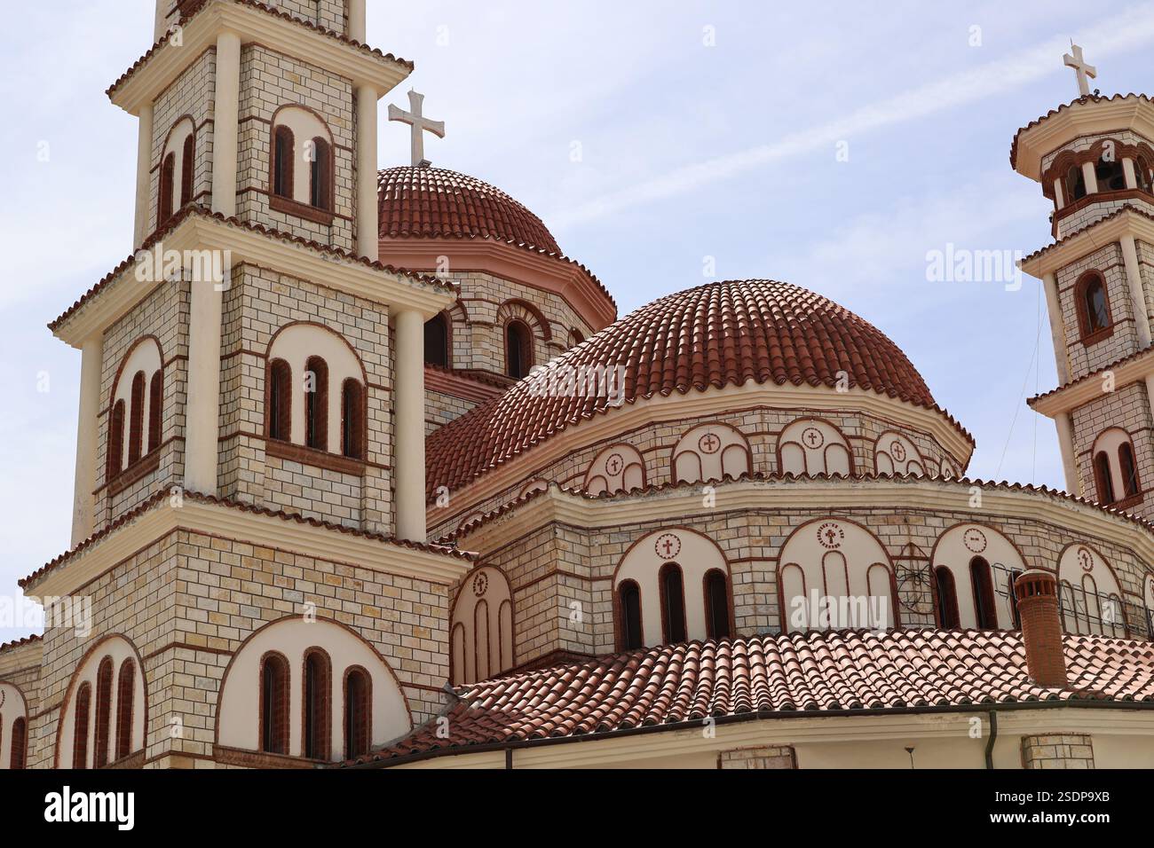 Resurrection Cathedral in the Albanian city of Korca Stock Photo - Alamy
