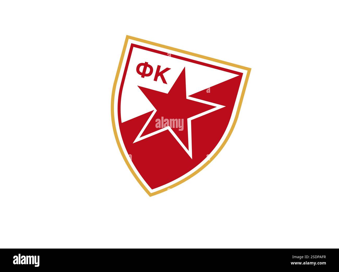 Rotated to right, Crvena Zvezda Logo 1992, Soccer, Old Logo from 1992 ...