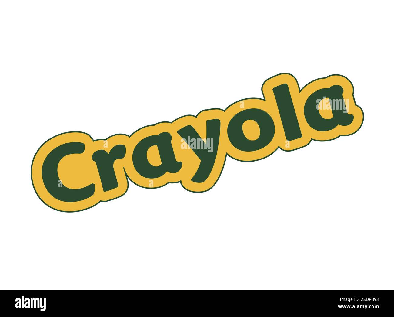 Rotated to left, Crayola Logo 2002, Old Logo from 2002 Stock Photo - Alamy
