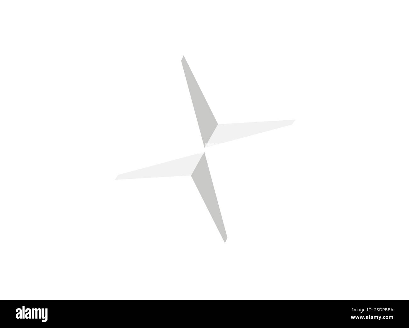 Nach links gedreht, Polestar-Logo, Logo Stock Photo - Alamy