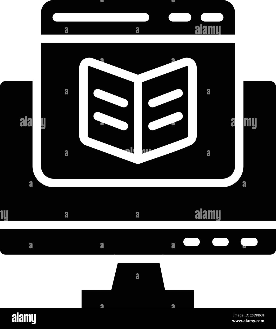Learning icon 3d illustration Stock Vector Images - Alamy
