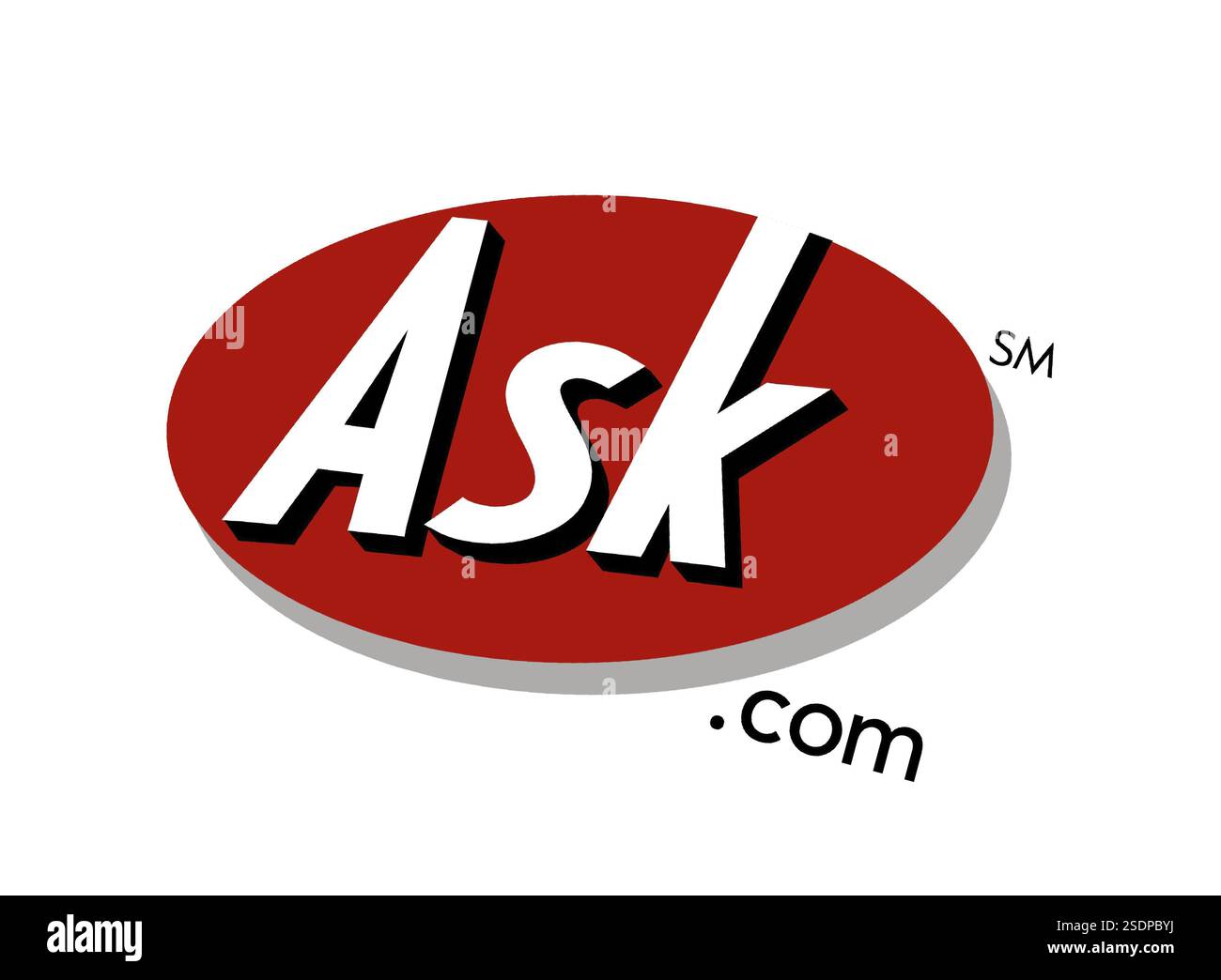 Rotated to right, Ask Logo 1999, Internet, Old Logo from 1999 Stock ...