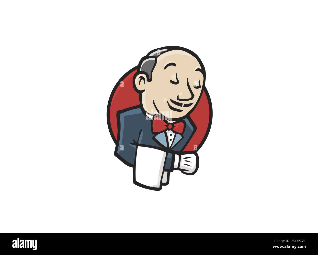 Rotated to right, Jenkins Emblem, Software, Logo Stock Photo - Alamy