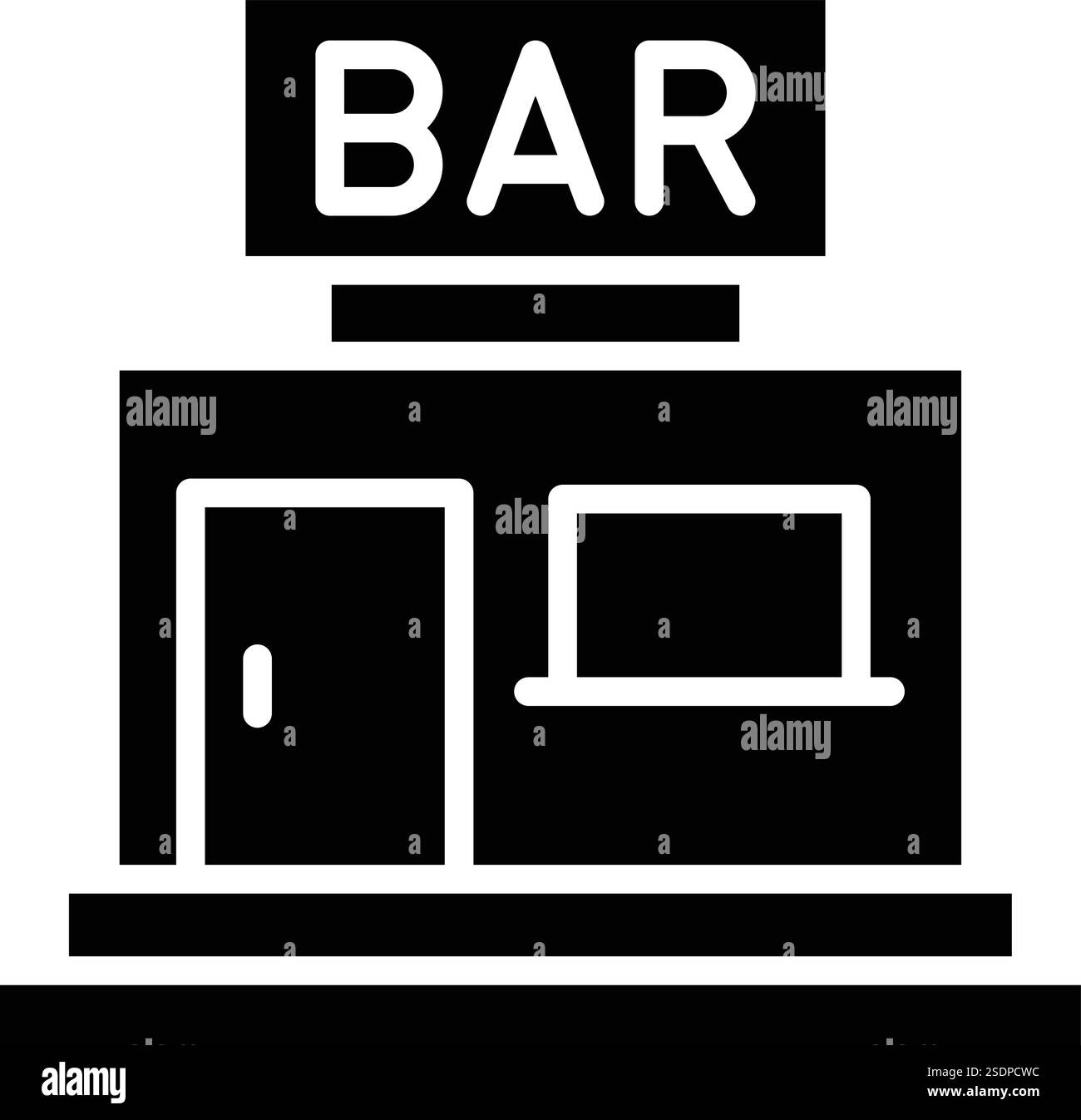 Bar sign vector vectors hi-res stock photography and images - Alamy