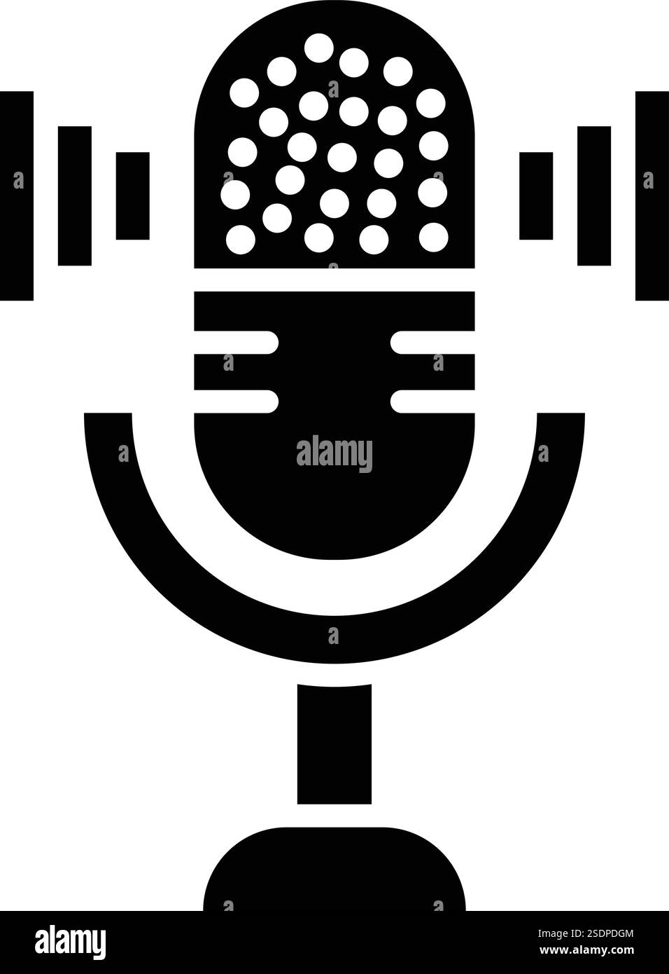 Microphones icon Black and White Stock Photos & Images - Alamy