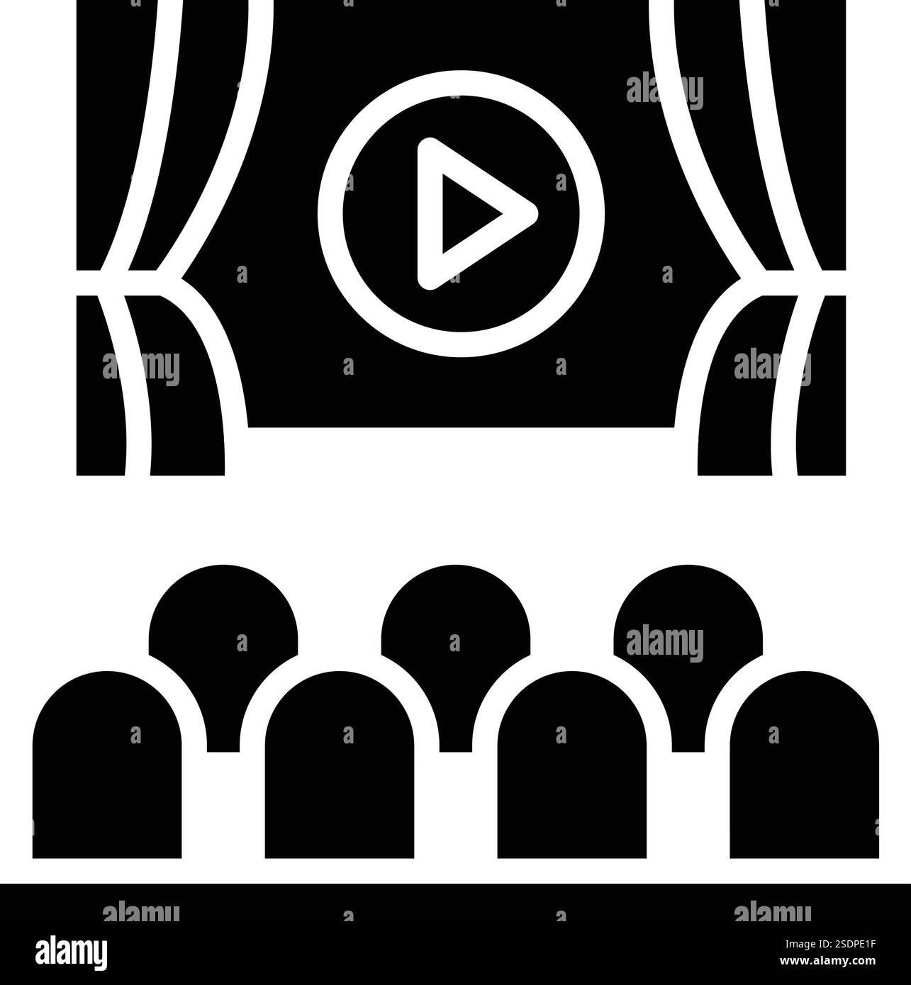 Cinema Vector Icon Design Illustration Stock Vector Image & Art - Alamy