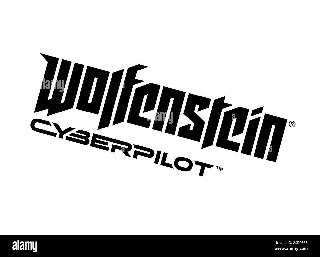 Turned to the right, Wolfenstein Logo, Games, Logo Stock Photo - Alamy