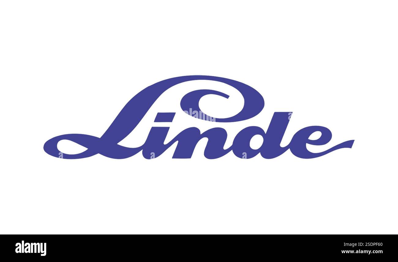 Linde Logo old, Organization, Logo Stock Photo - Alamy