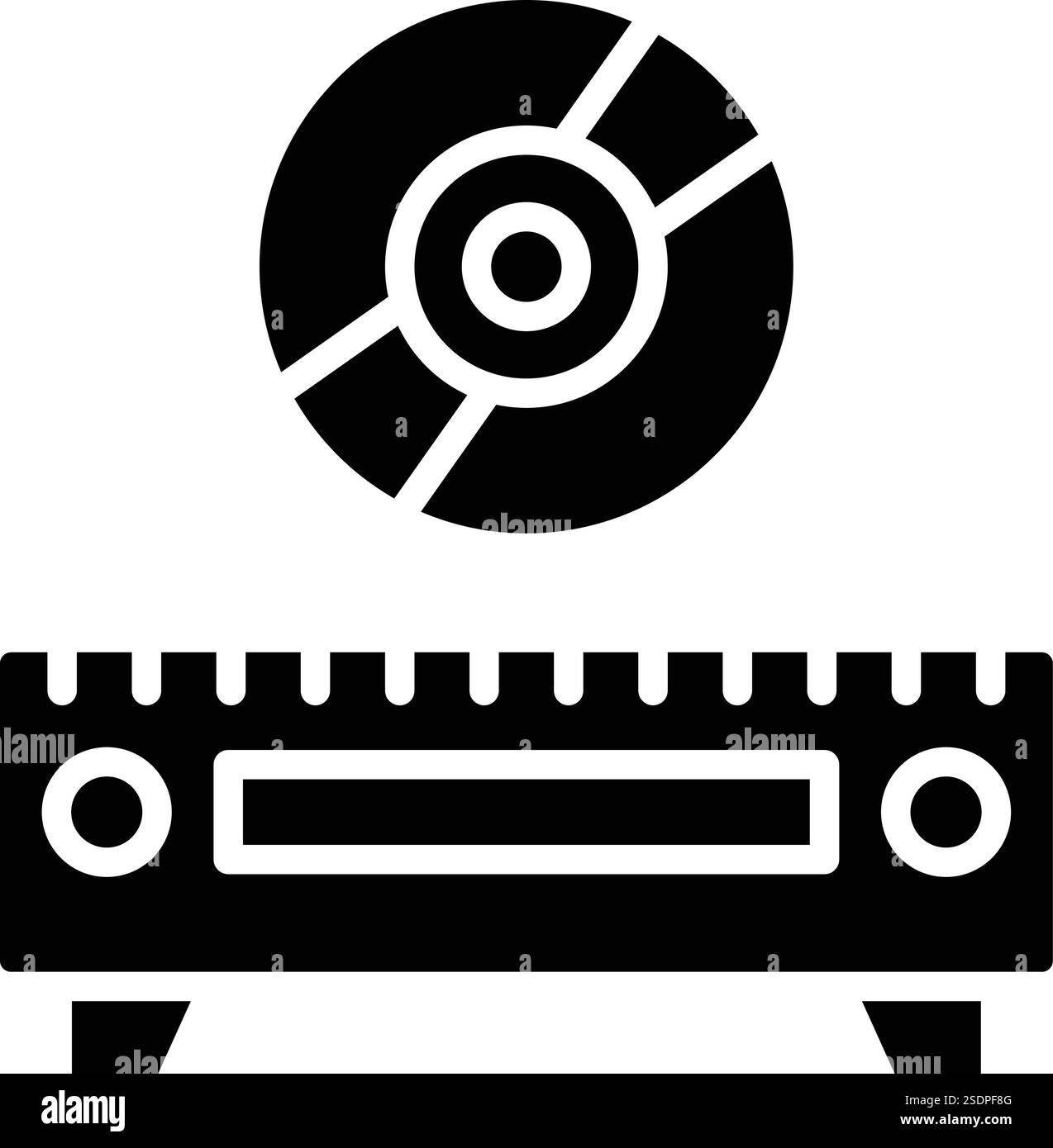 Cd Player Vector Icon Design Illustration Stock Vector Image & Art - Alamy