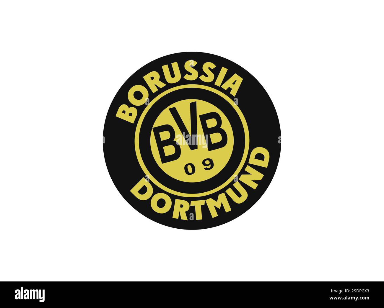 Rotated to left, BVB Logo 1964, Soccer, Old Logo from 1964 Stock Photo ...