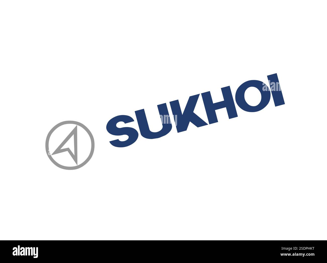 Nach links gedreht, Sukhoi-Logo, Logo Stock Photo - Alamy