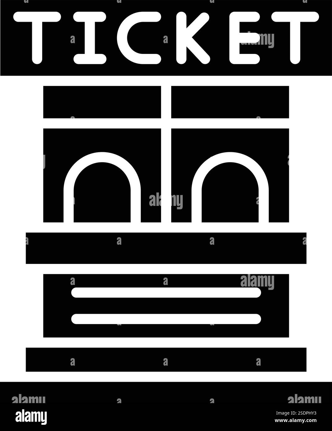 Ticket office logo sign Black and White Stock Photos & Images - Alamy