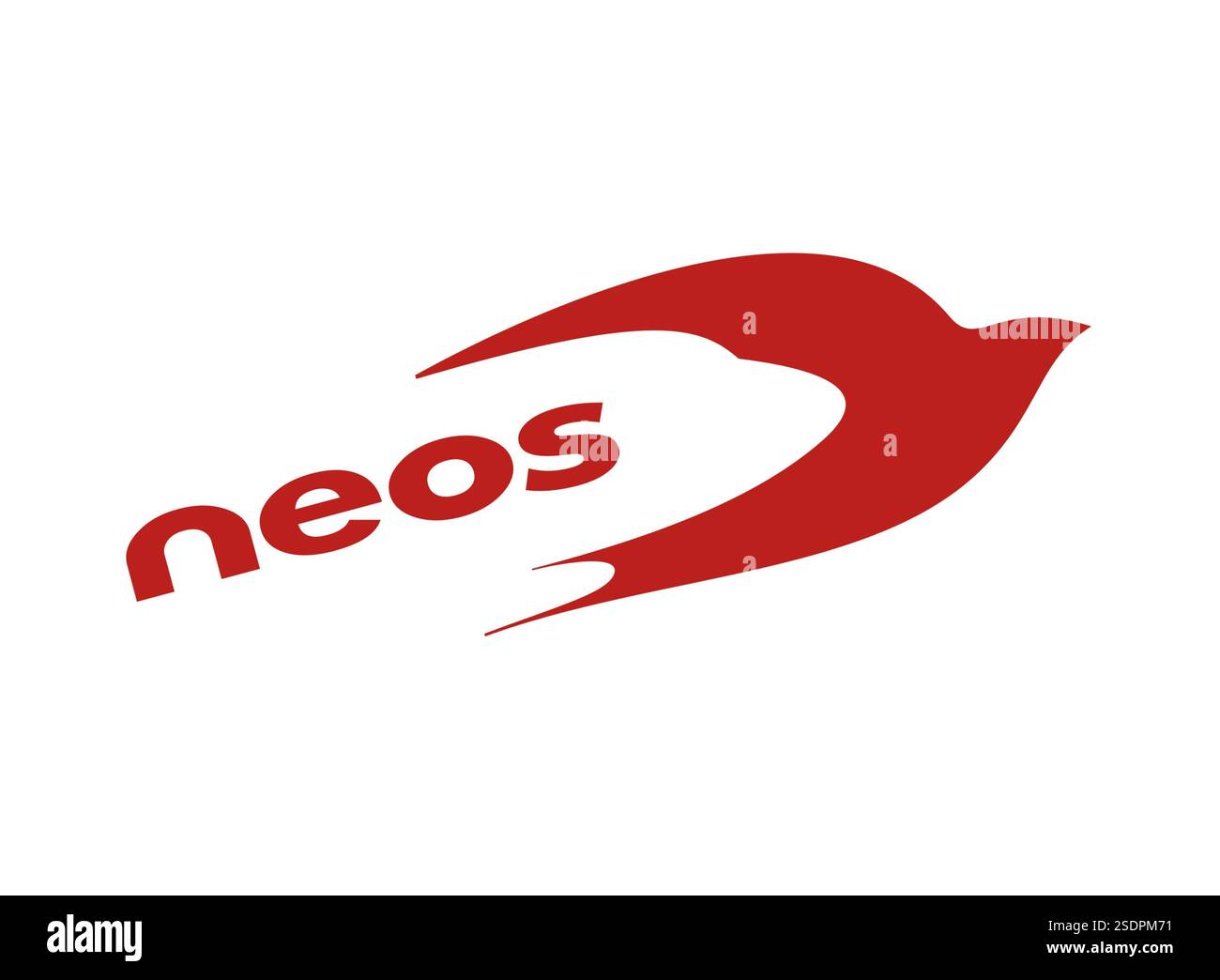 Turned to the left, Neos logo, airline, logo Stock Photo - Alamy