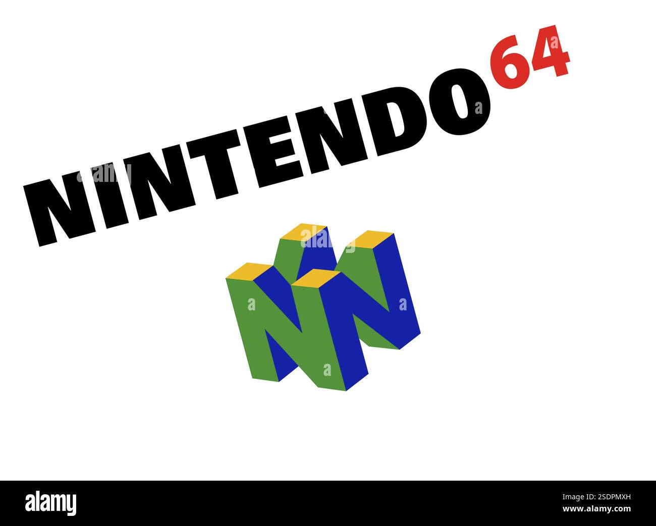 Rotated to left, Nintendo 64 Logo, Games, Old Logo Stock Photo - Alamy