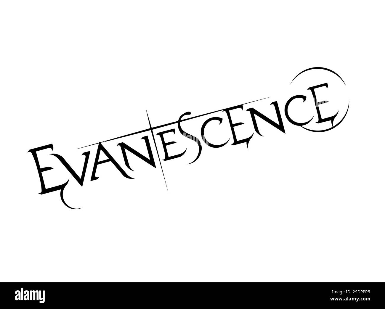 Rotated to left, Evanescence Logo, Music, Logo Stock Photo - Alamy