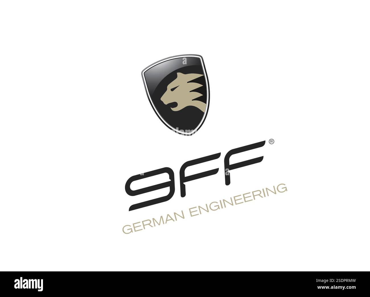 Turned to the left, 9FF logo, car, logo Stock Photo - Alamy