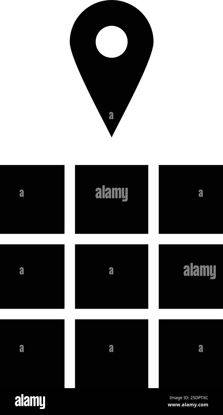 Grid location Vector Icon Design Illustration Stock Vector Image & Art ...