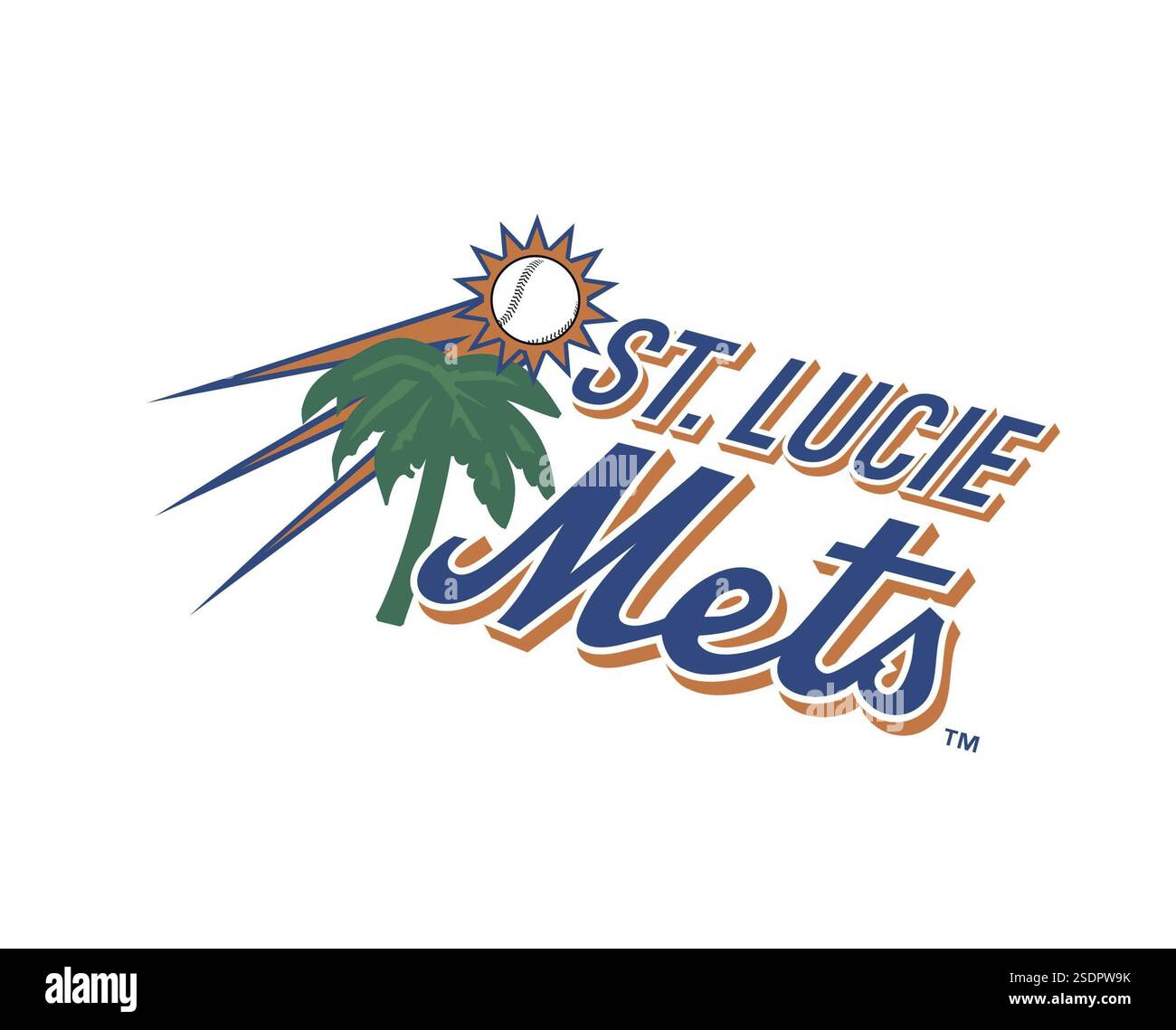 Rotated to right, St. Lucie Mets Logo 2005, Baseball, Historic Logo ...