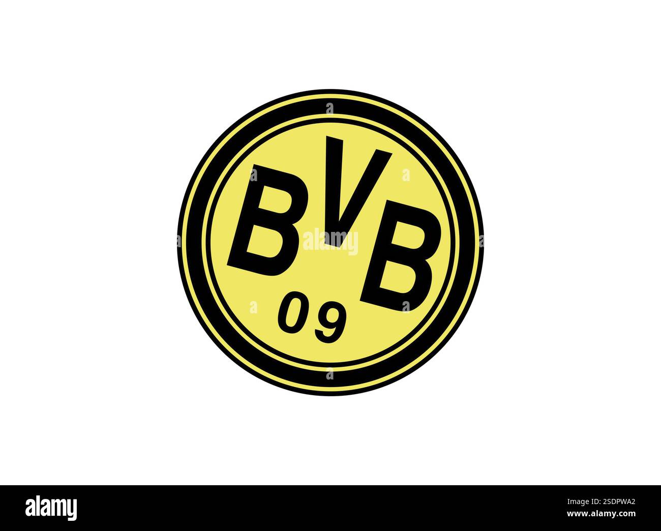 Rotated to right, BVB Logo 1978, Soccer, Old Logo from 1978 Stock Photo ...