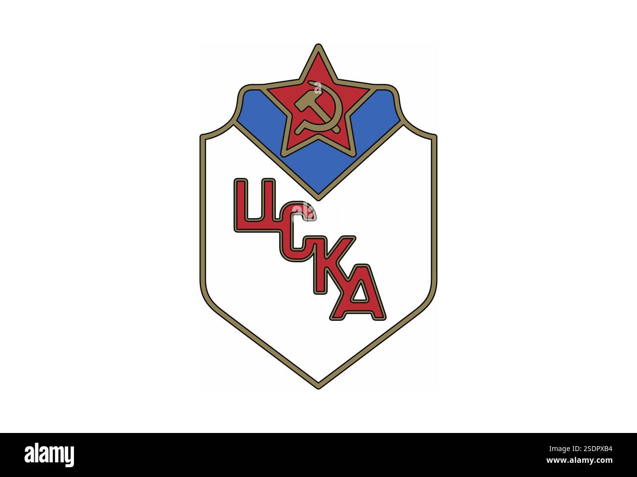 CSKA Moscow Logo 1960, Soccer, Old Logo from 1960 Stock Photo - Alamy