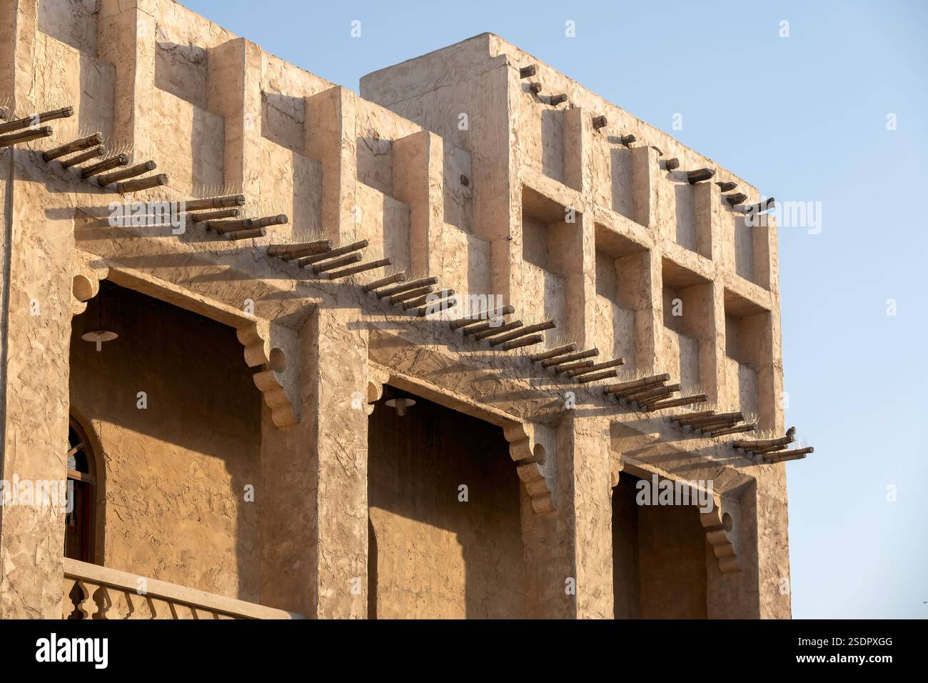 In the streets of Souq Waqif market in Doha. Doha is capital of Qatar ...