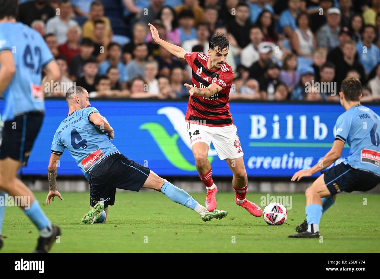 Sydney, Australia. 08th Feb, 2025. Nicolas Milanovic of the Wanderers ...