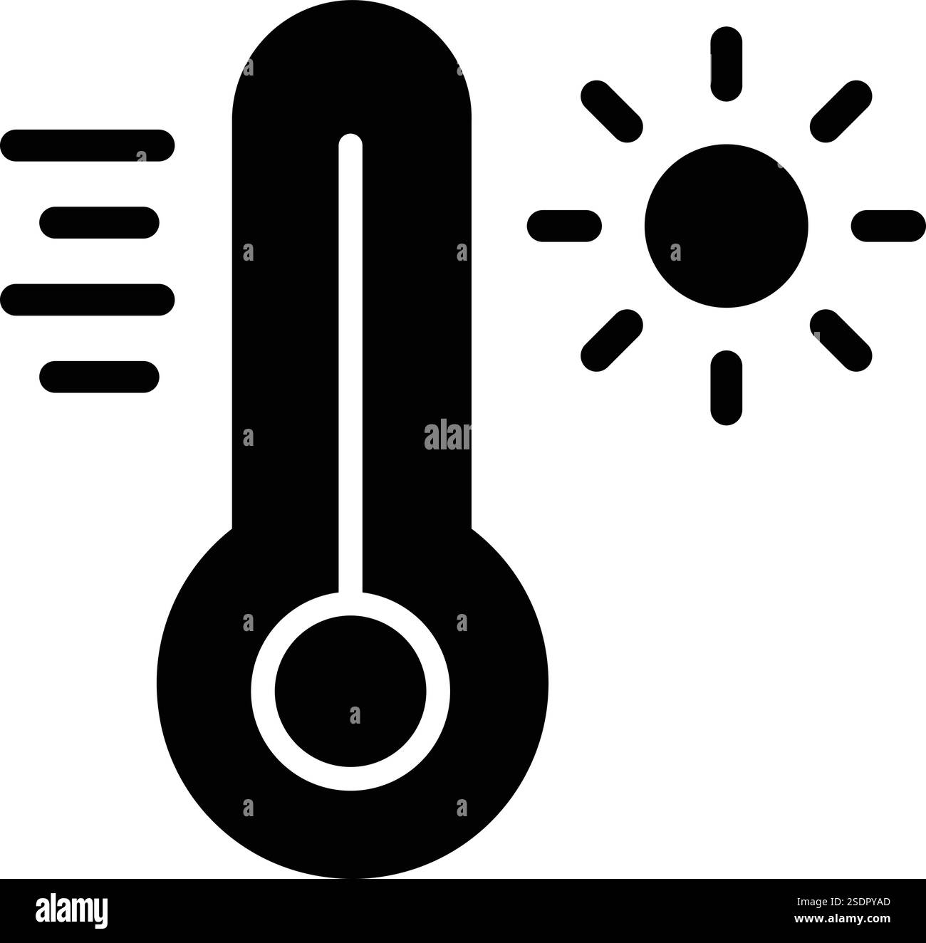 Temperature Vector Icon Design Illustration Stock Vector Image & Art ...
