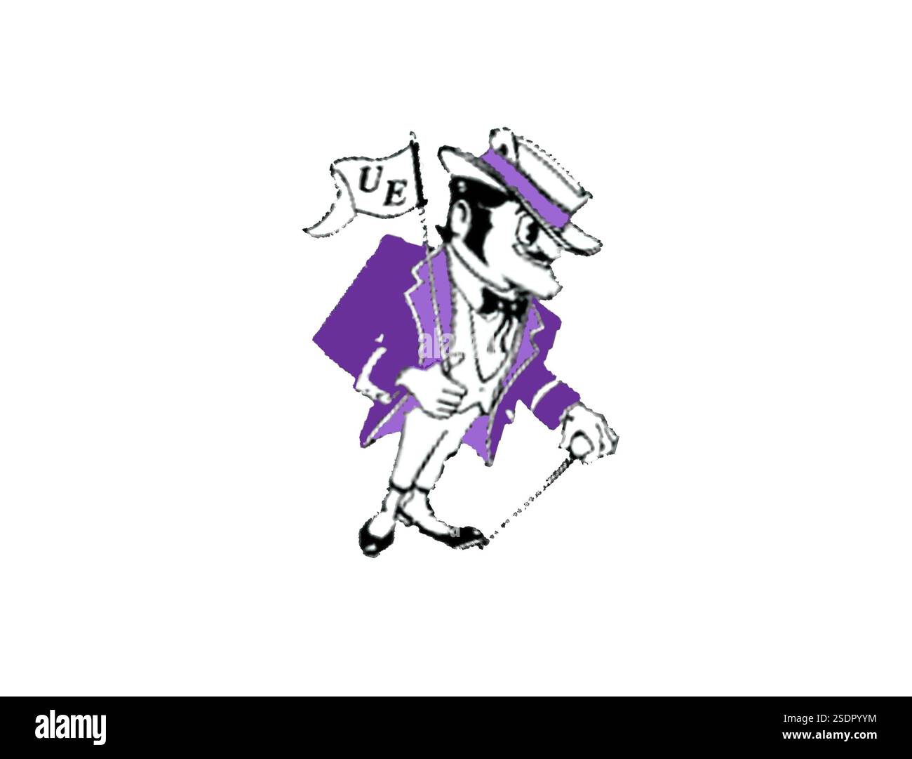 Rotated to right, Evansville Purple Aces Logo 1977, American colleges ...