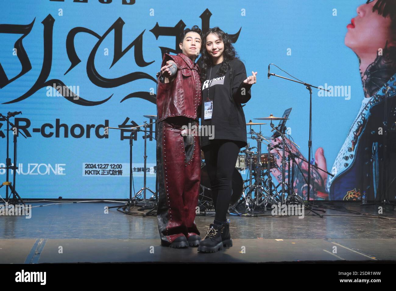 TAIPEI, CHINA - FEBRUARY 8, 2025 - Taiwanese singer R chord's Taipei ...