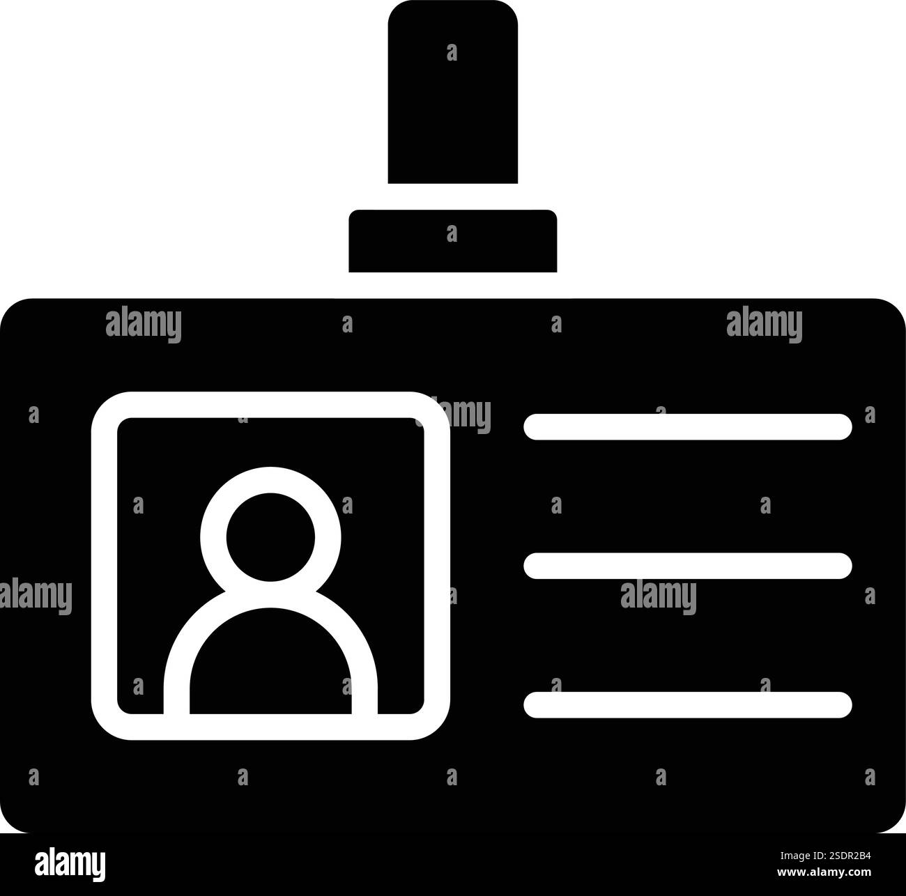 Vector photo id card Black and White Stock Photos & Images - Alamy