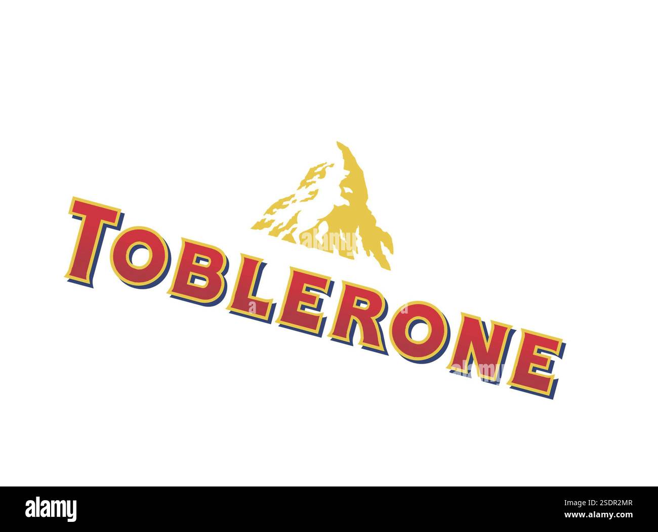 Rotated to right, famous brand logo Toblerone, Logo Stock Photo - Alamy