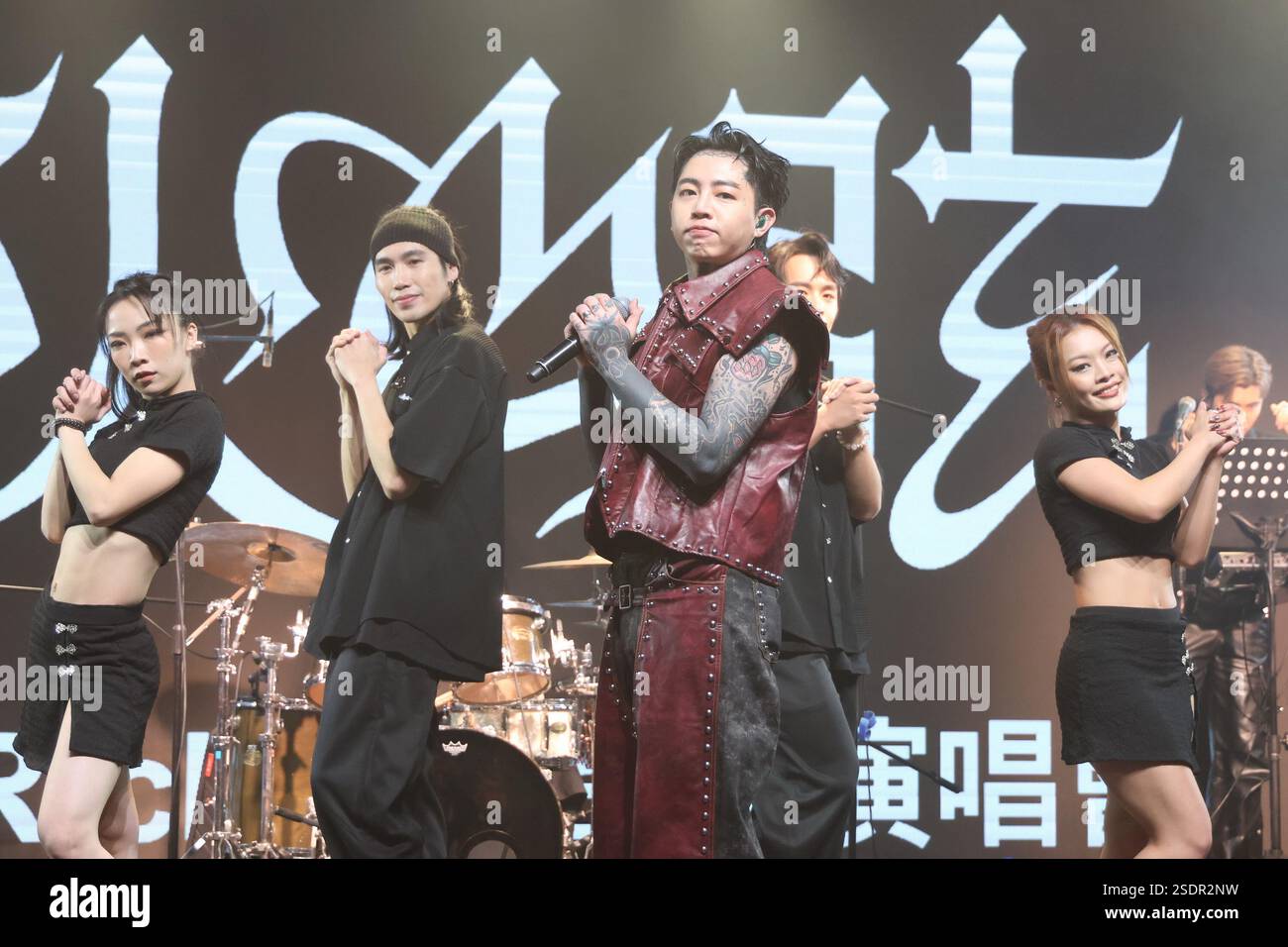TAIPEI, CHINA - FEBRUARY 8, 2025 - Taiwanese singer R chord's Taipei ...