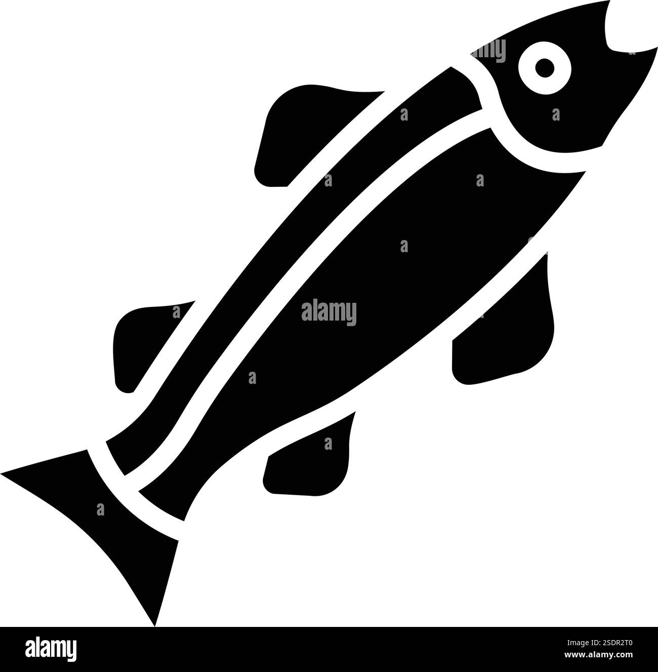 Salmon icons Black and White Stock Photos & Images - Alamy